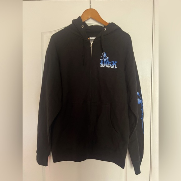 DGK | Sweaters | Nwt Dgk Lo Side Black Fleece Zip Hoodie | Poshmark